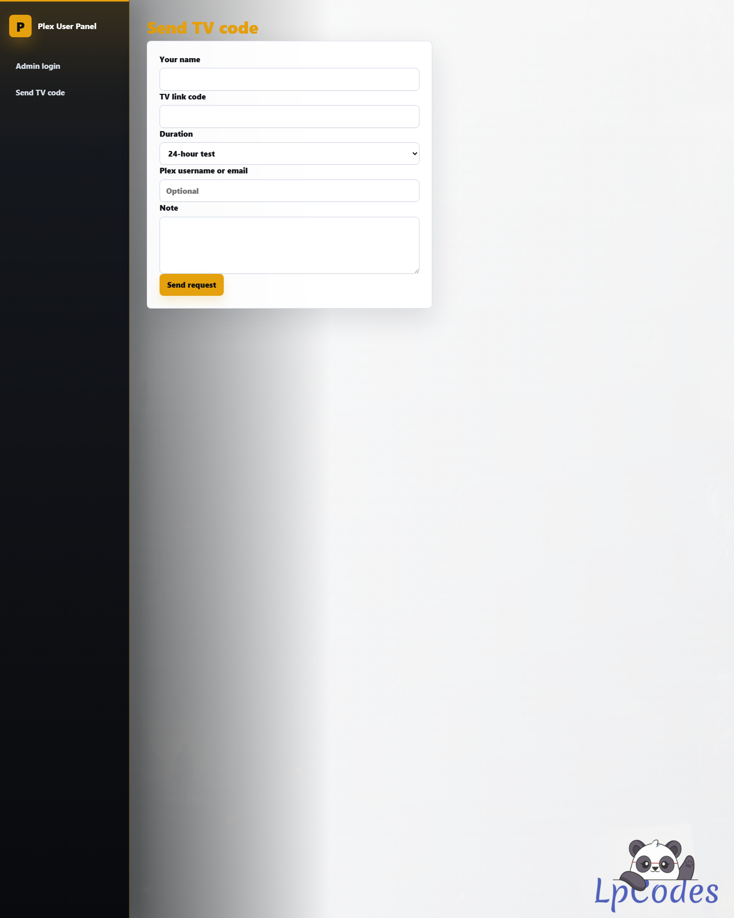 help to make this ultimate plex panel - LpCodes